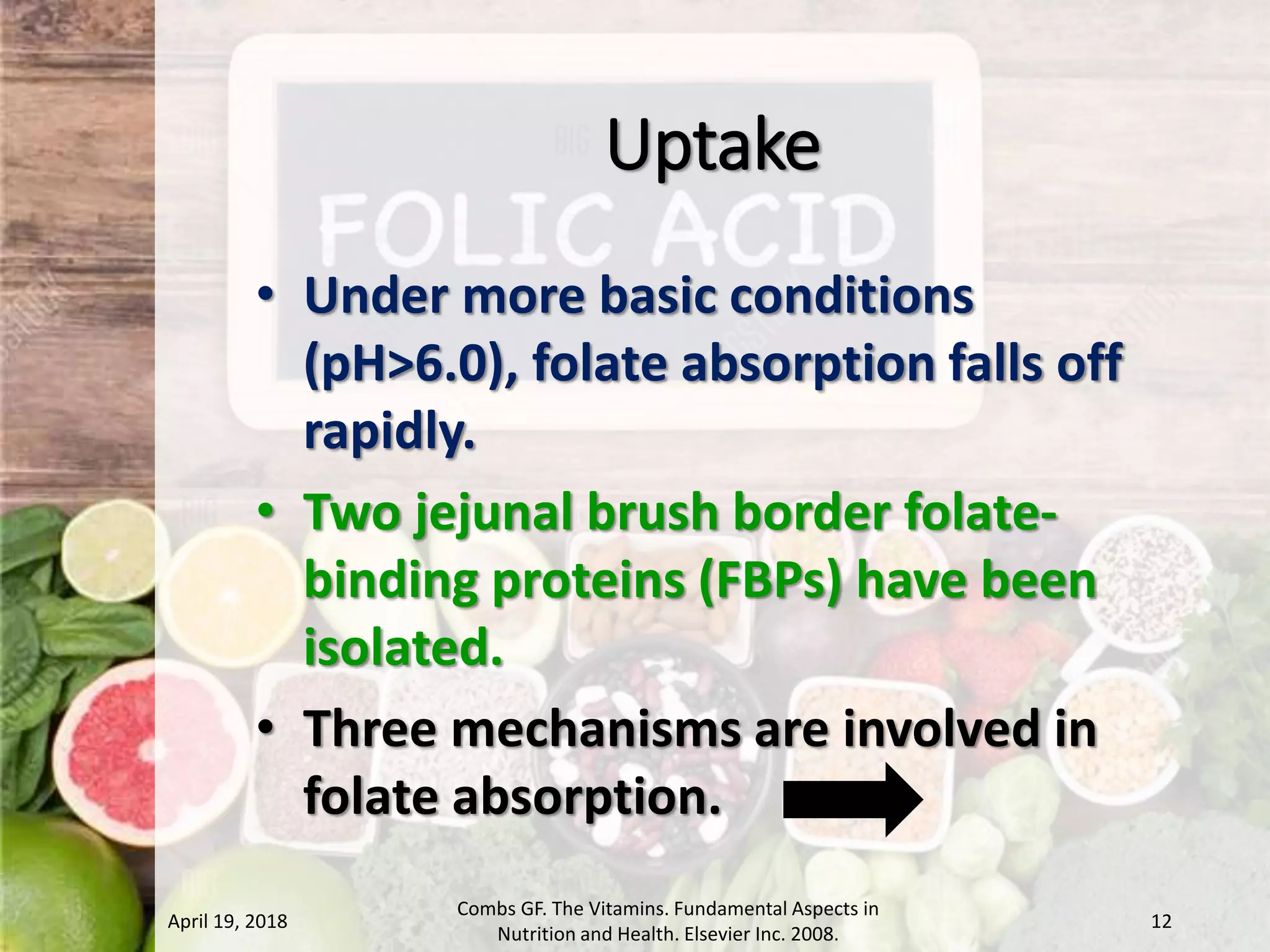 Absorption, transport and metabolism of folate | PPSX