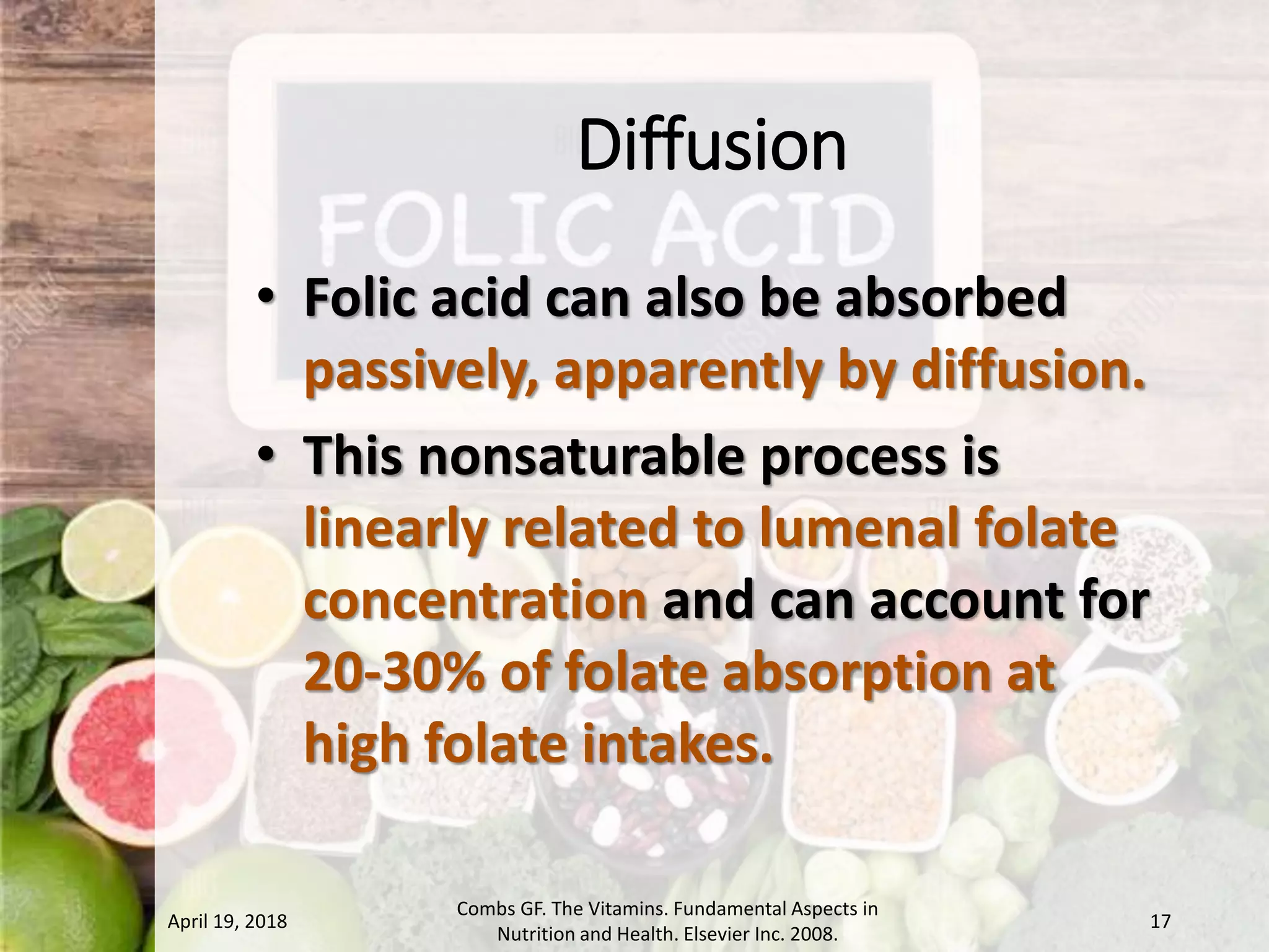 Absorption, transport and metabolism of folate | PPSX