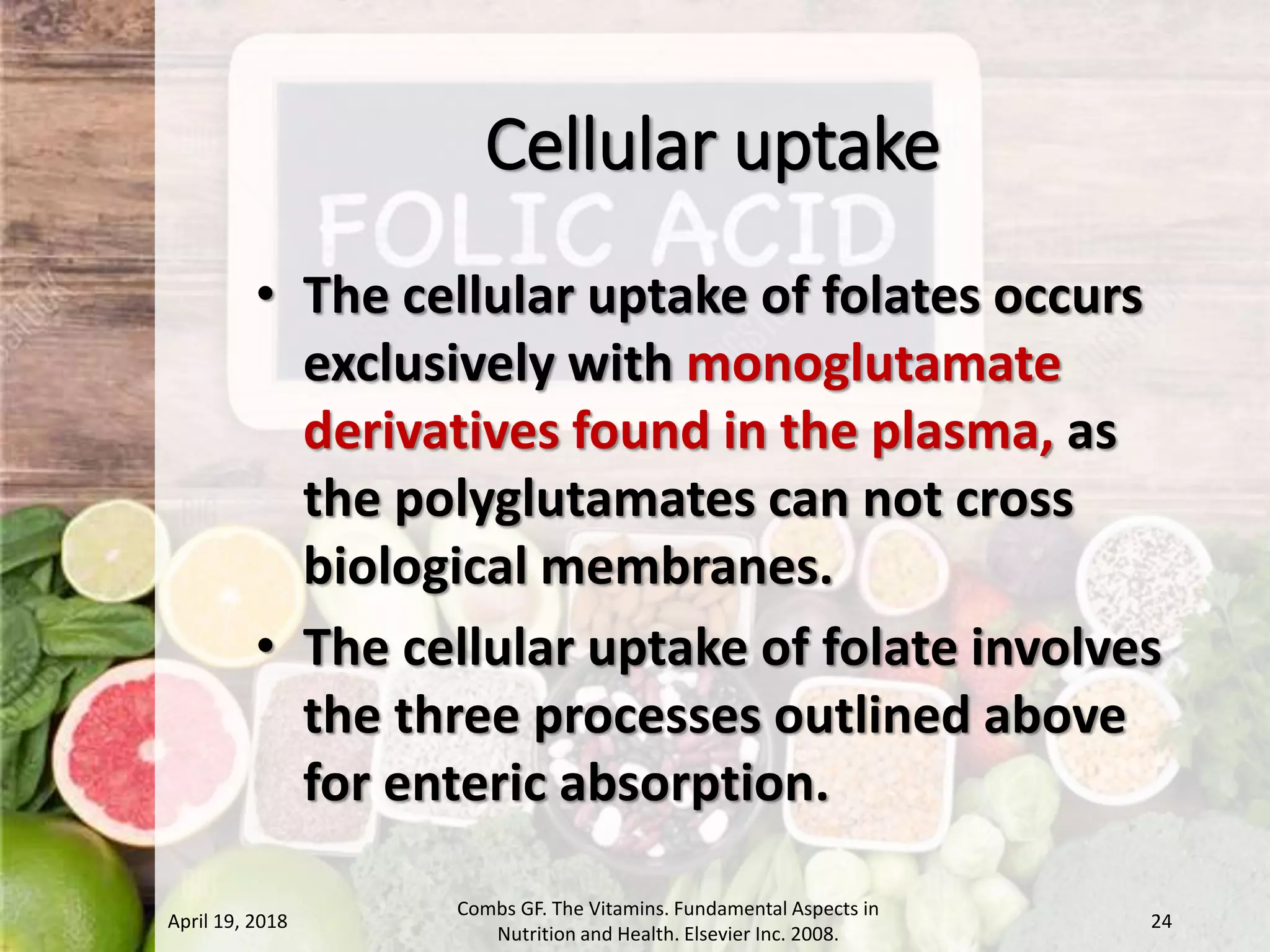 Absorption, transport and metabolism of folate | PPSX