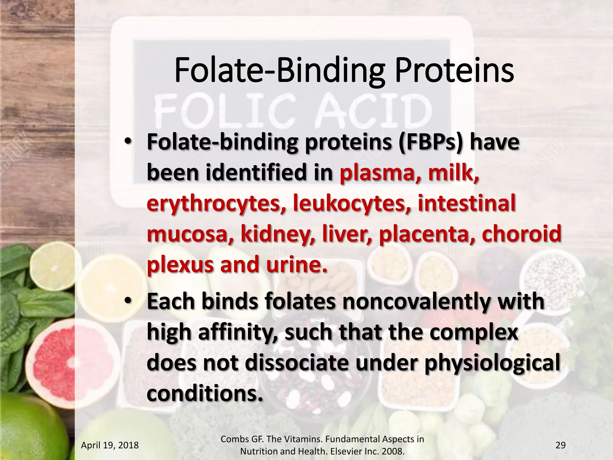 Absorption, transport and metabolism of folate | PPSX