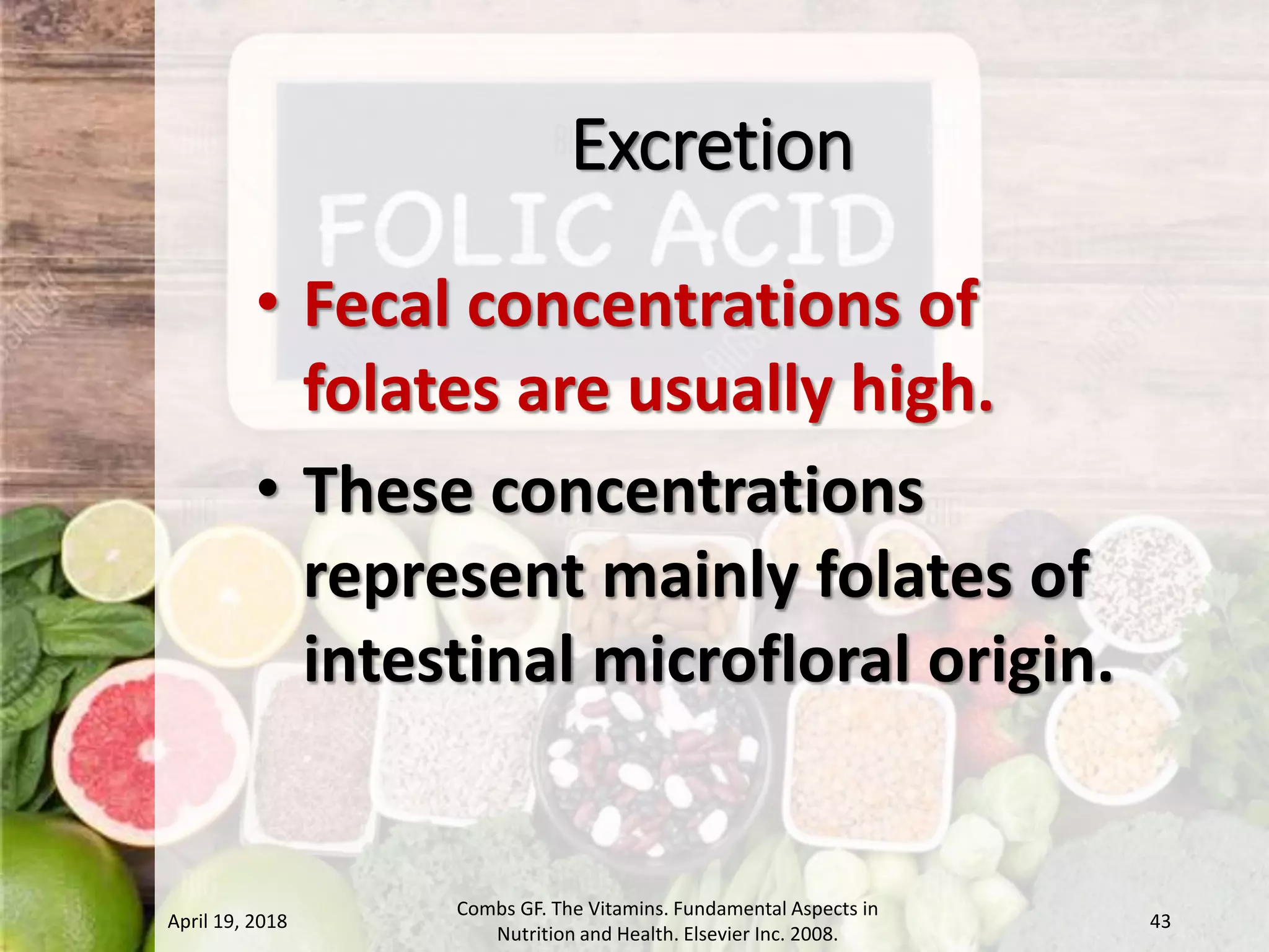 Absorption, transport and metabolism of folate | PPSX