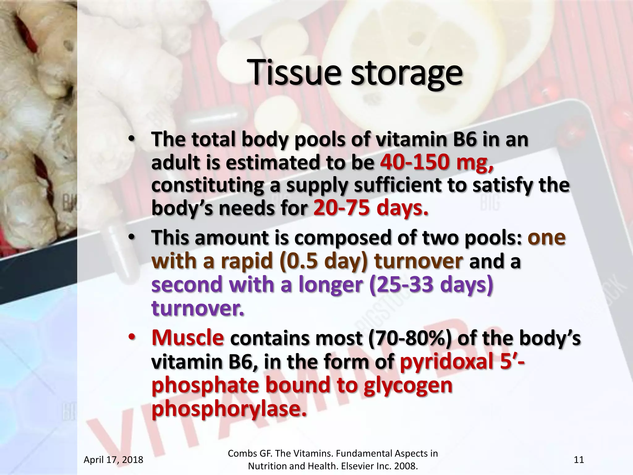 Absorption, transport and metabolism of pyridoxine | PPSX
