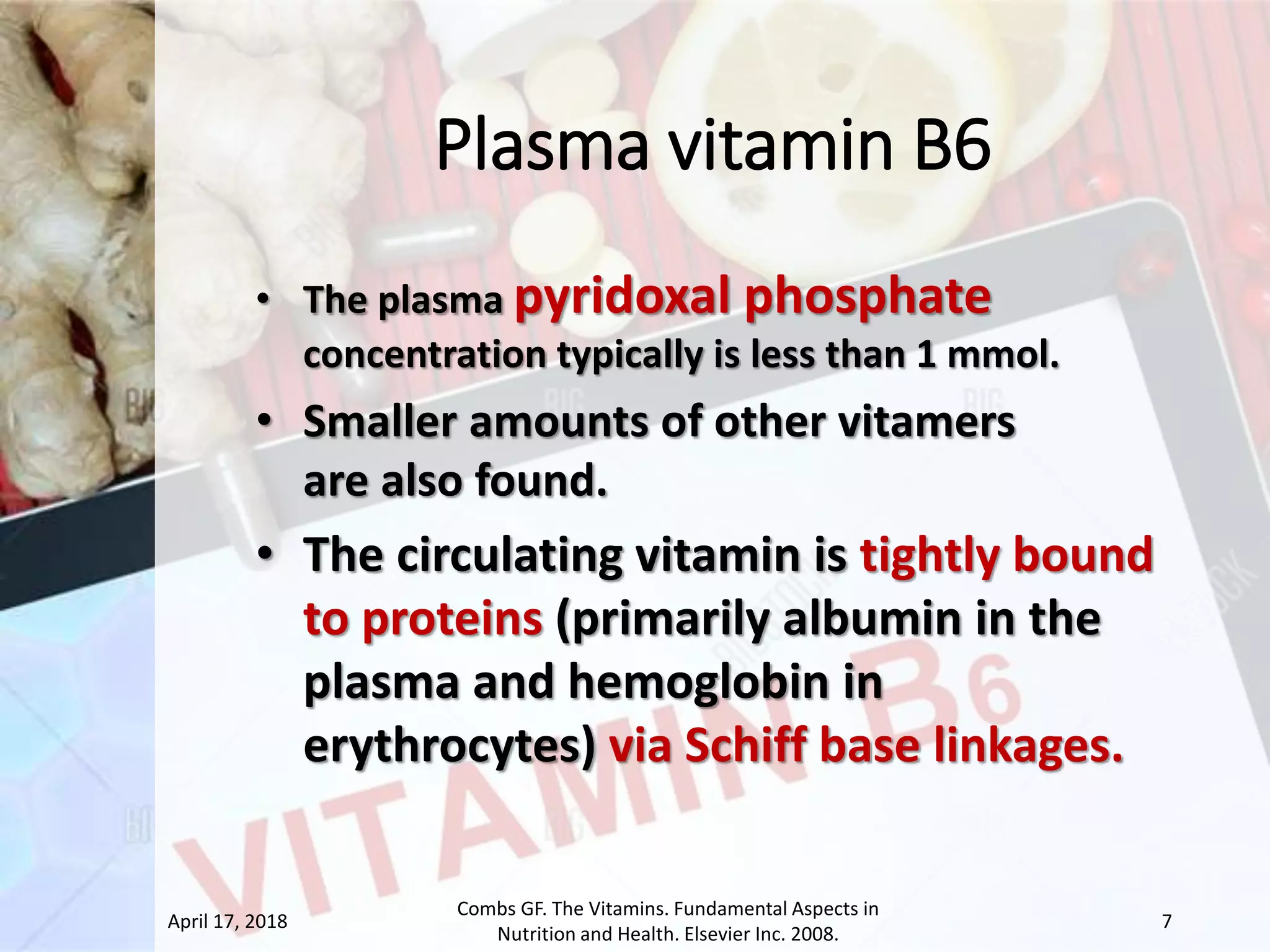 Absorption, transport and metabolism of pyridoxine | PPSX