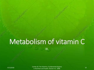 Absorption, transport and metabolism of vitamin C | PPSX