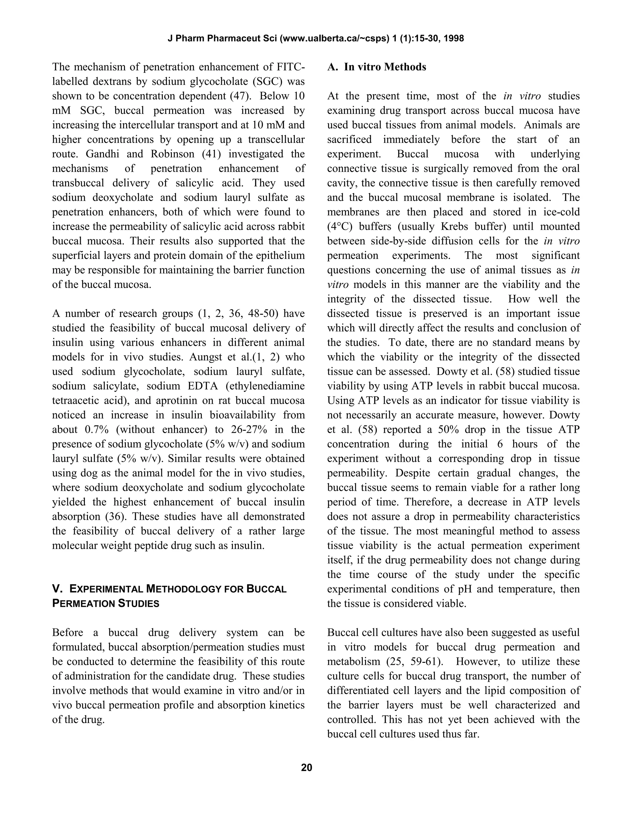 Absorption via buccal mucous membrane | PDF