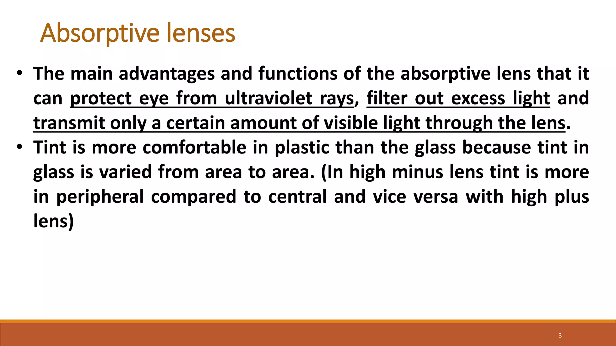 Absorptive lenses | PDF