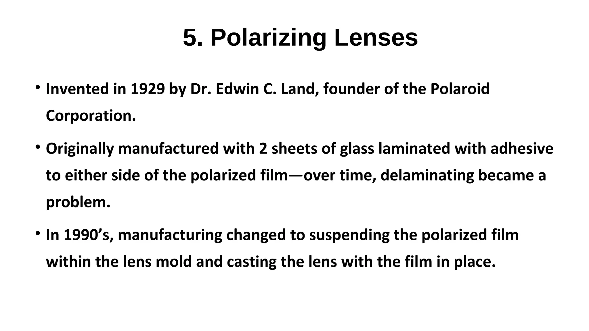 Absorptive lens, transmission standards | PPT