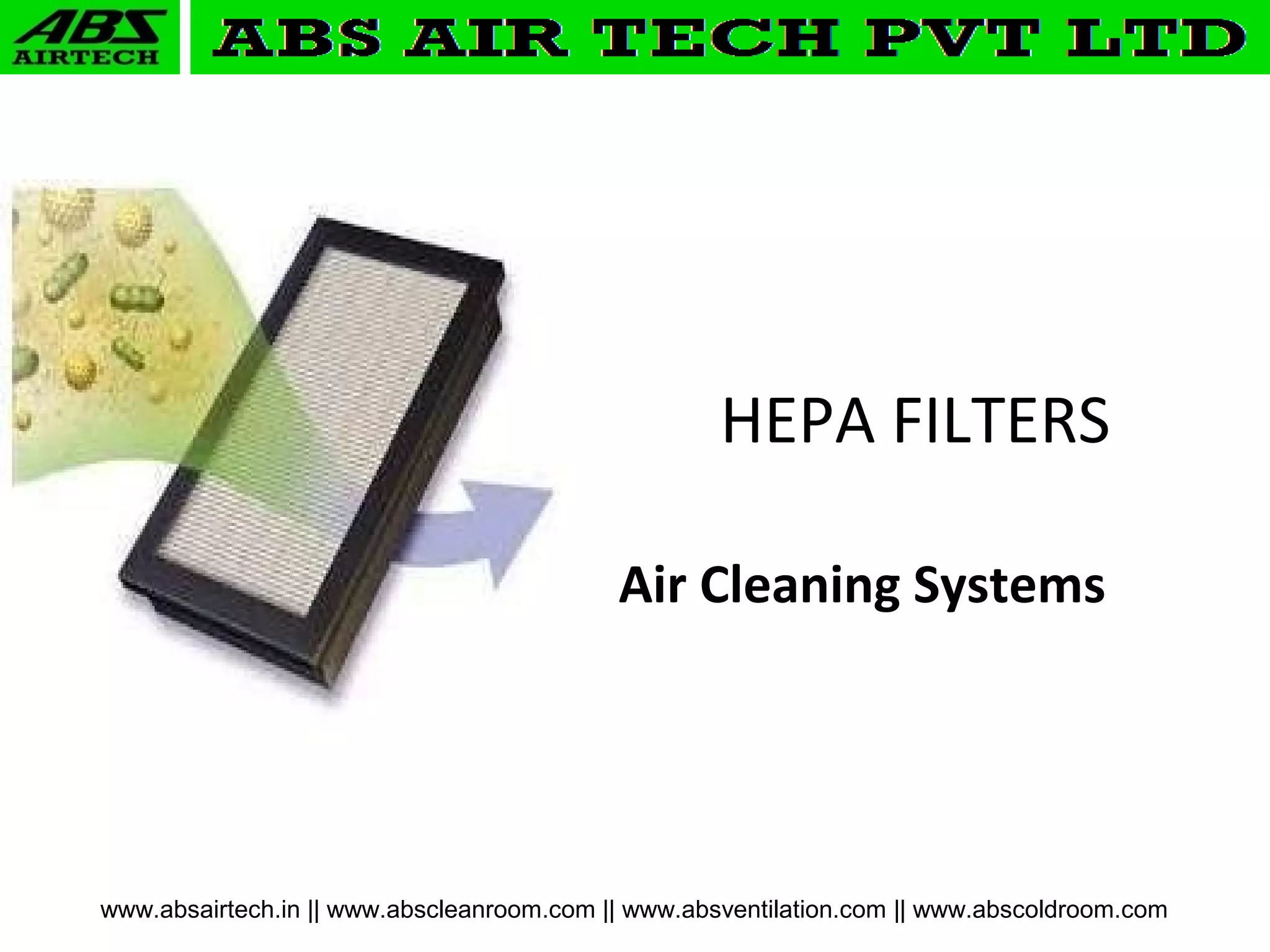 ABS Air Tech presentation for hepa filters | PPT