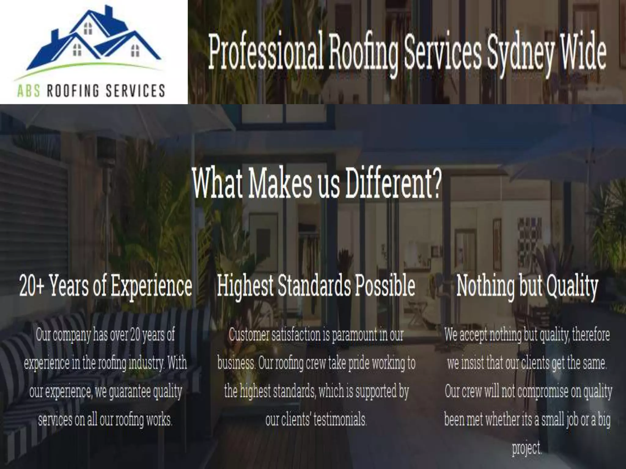 ABS Roofing Services | PPT