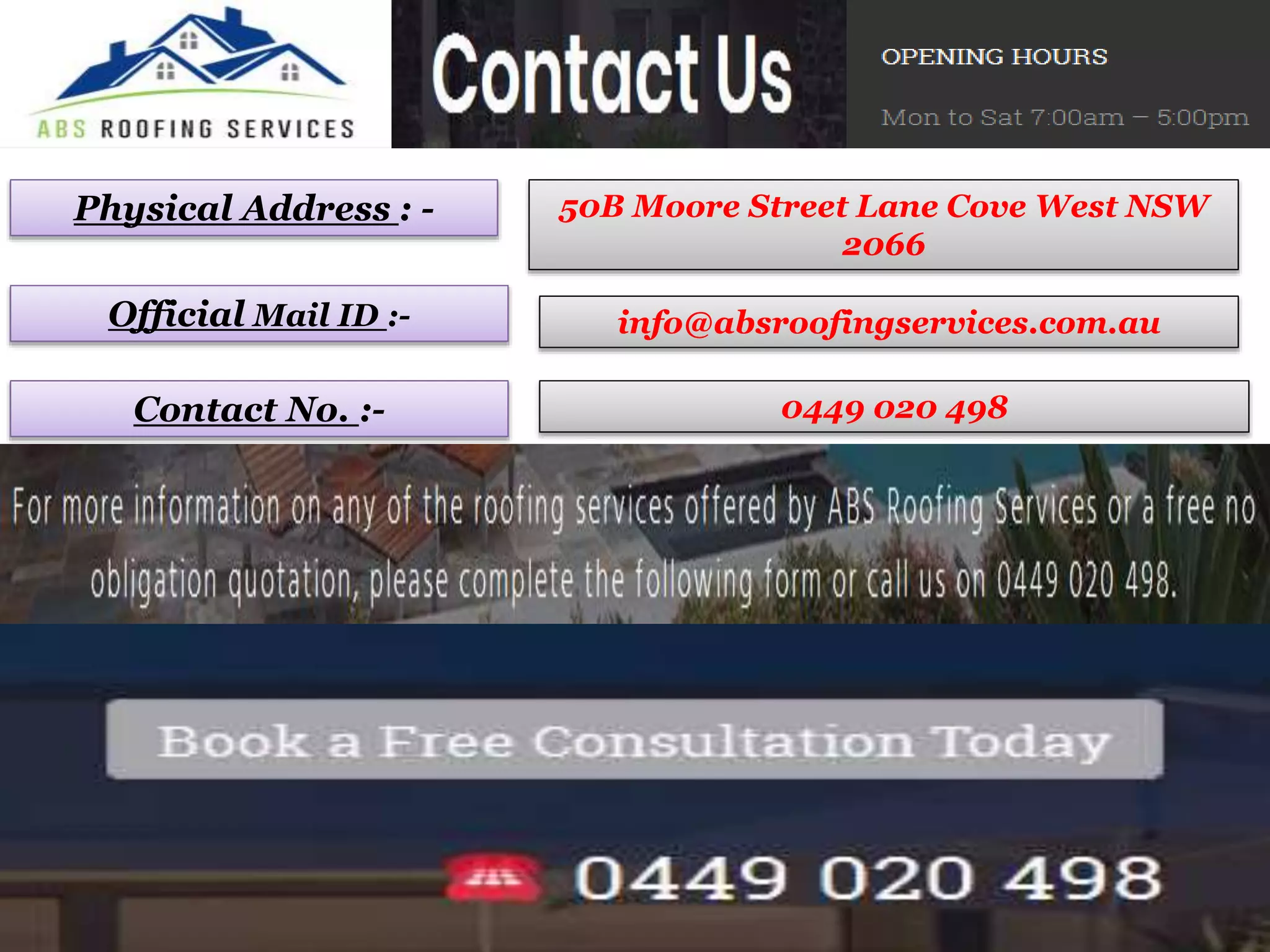 ABS Roofing Services | PPT