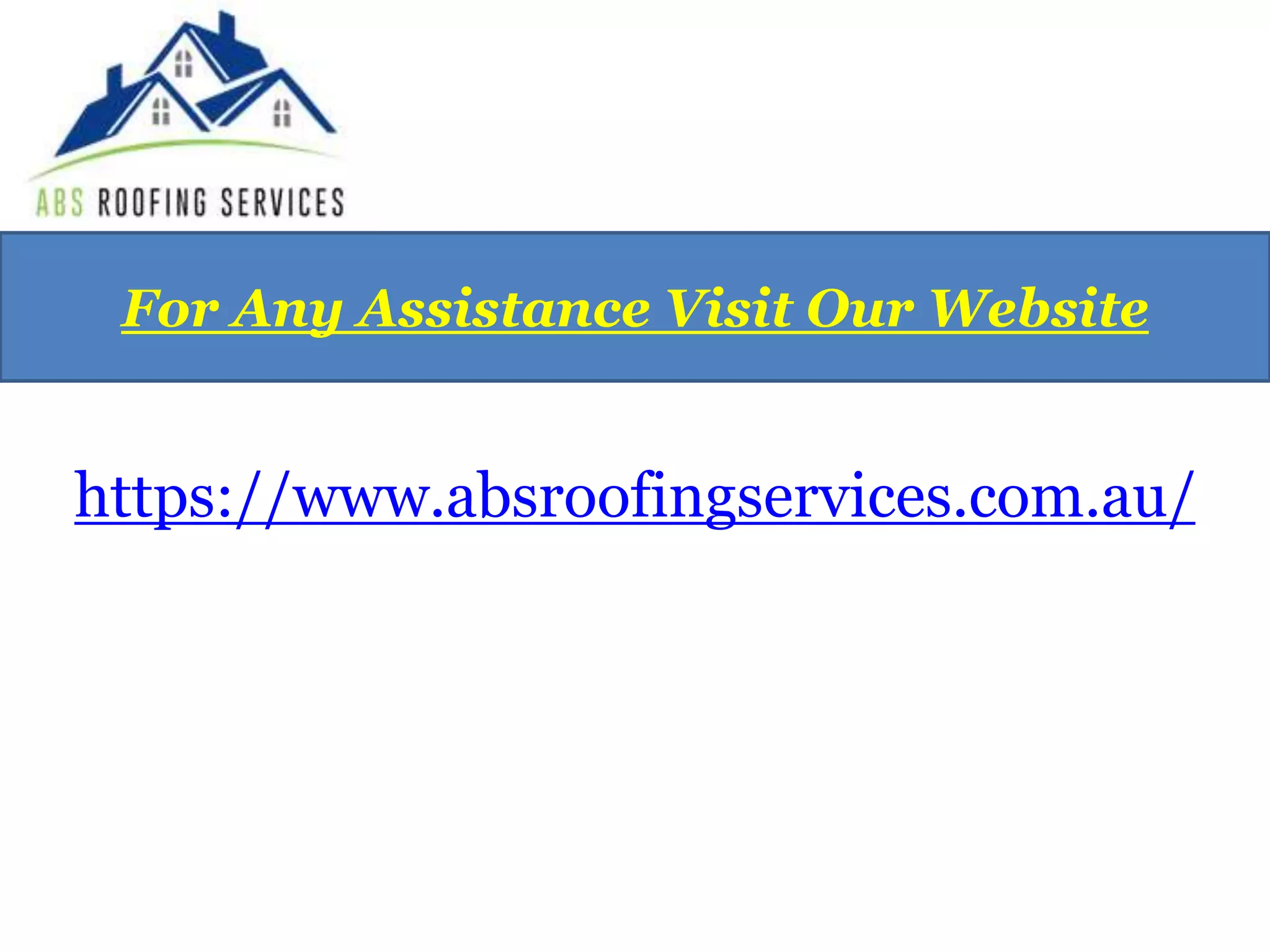 ABS Roofing Services | PPT