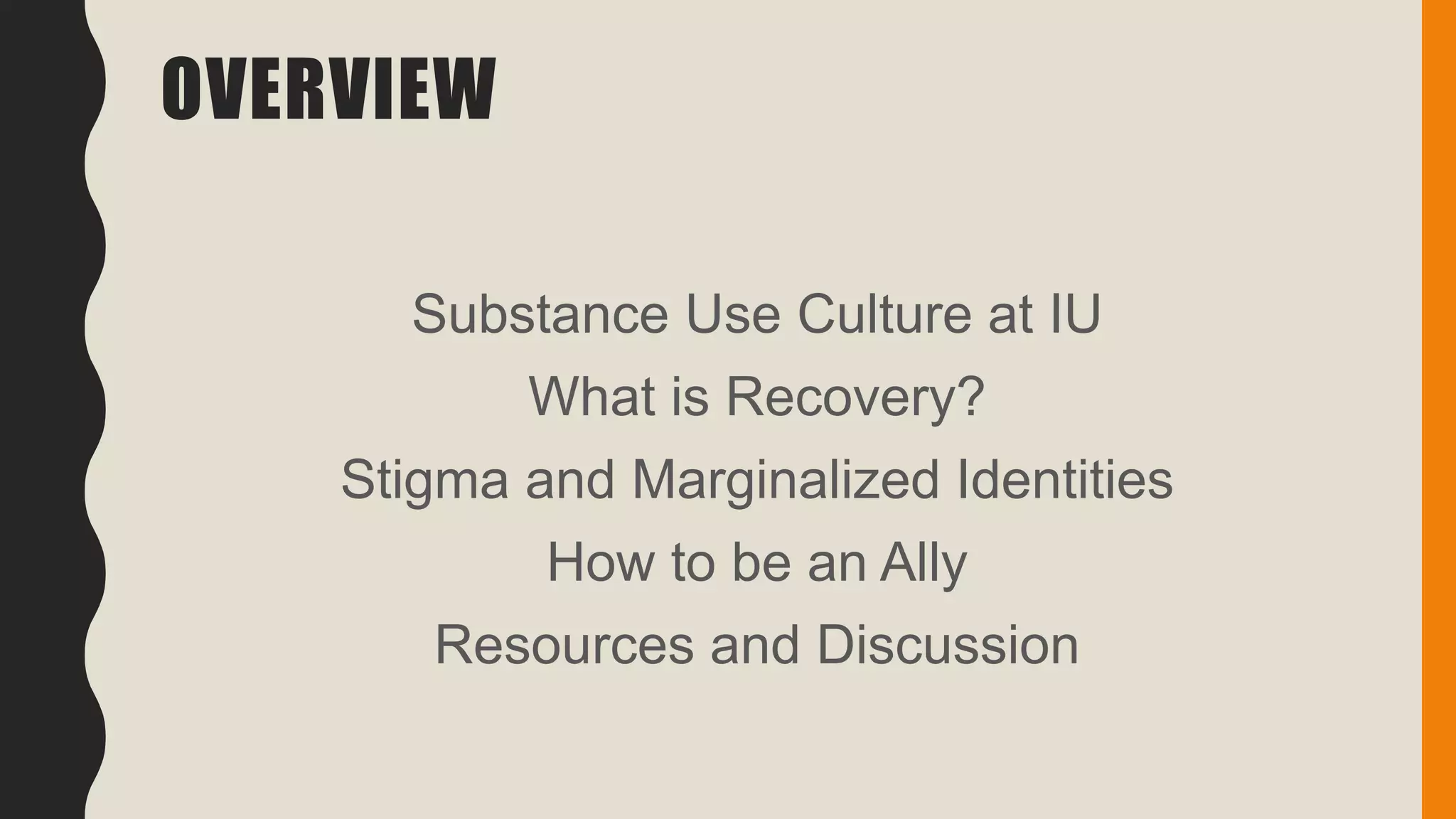 Abstainer and Recovery Ally workshop | PPTX