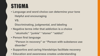 Abstainer and Recovery Ally workshop | PPTX | Substance Abuse ...