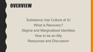Abstainer and Recovery Ally workshop | PPTX | Substance Abuse ...