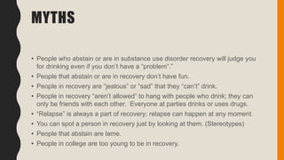 Abstainer and Recovery Ally workshop | PPTX | Substance Abuse ...
