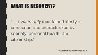 Abstainer and Recovery Ally workshop | PPTX | Substance Abuse ...