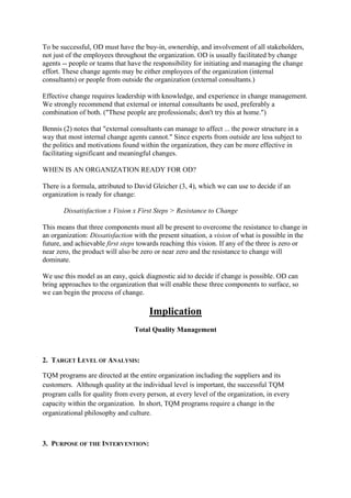 OD interventions and their implications | DOCX