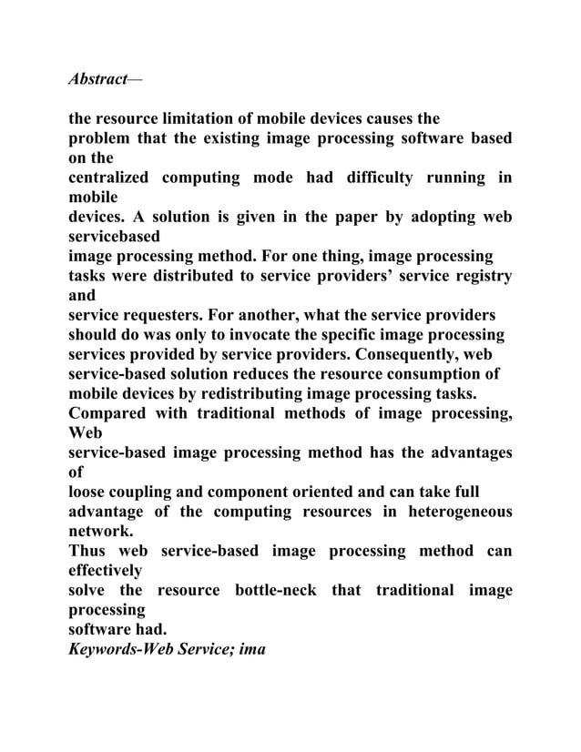 Abstract | DOCX | Computing | Technology & Computing