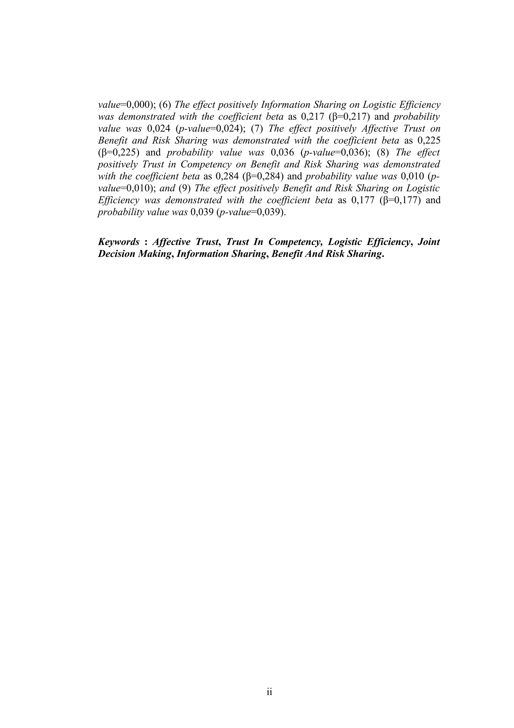 Abstract | DOC | Logistics | Business