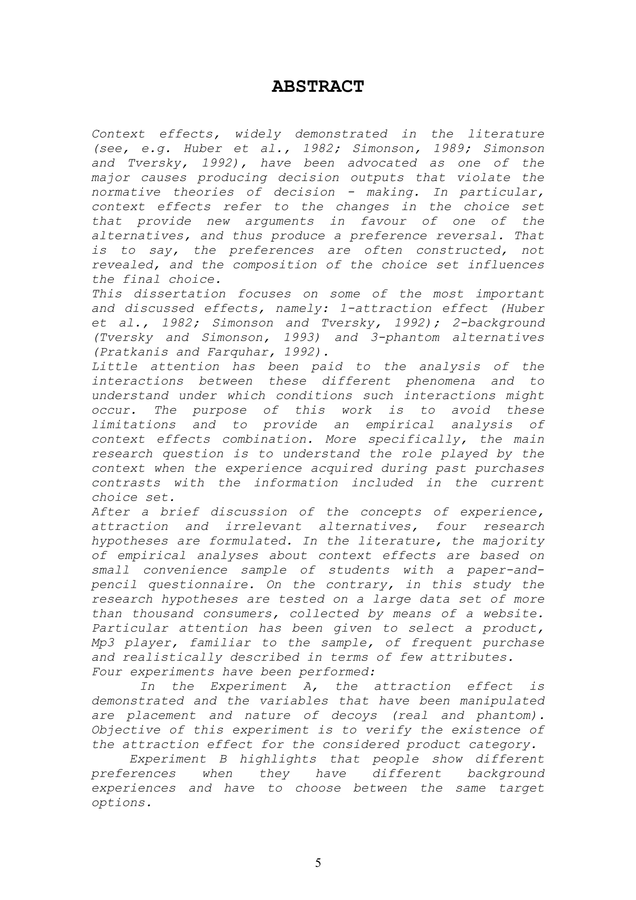 Abstract Tesi di Laurea | DOC