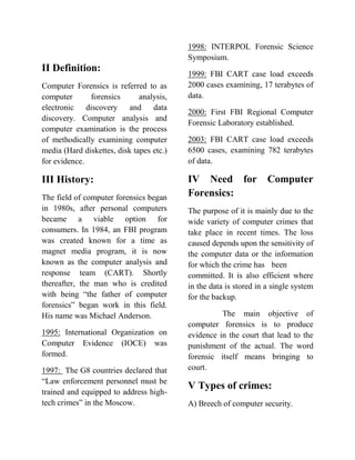 Computer Forensics | DOCX