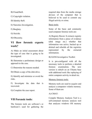 Computer Forensics | DOCX