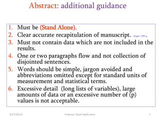Abstract of research article | PPTX