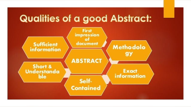 what is an Abstract & importance of an Abstract