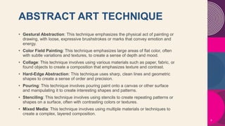 Abstract Art Presentation By Anuj Kumar Maurya | PPTX