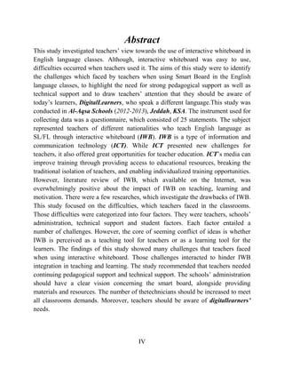 Abstract challehges of iwb | DOCX