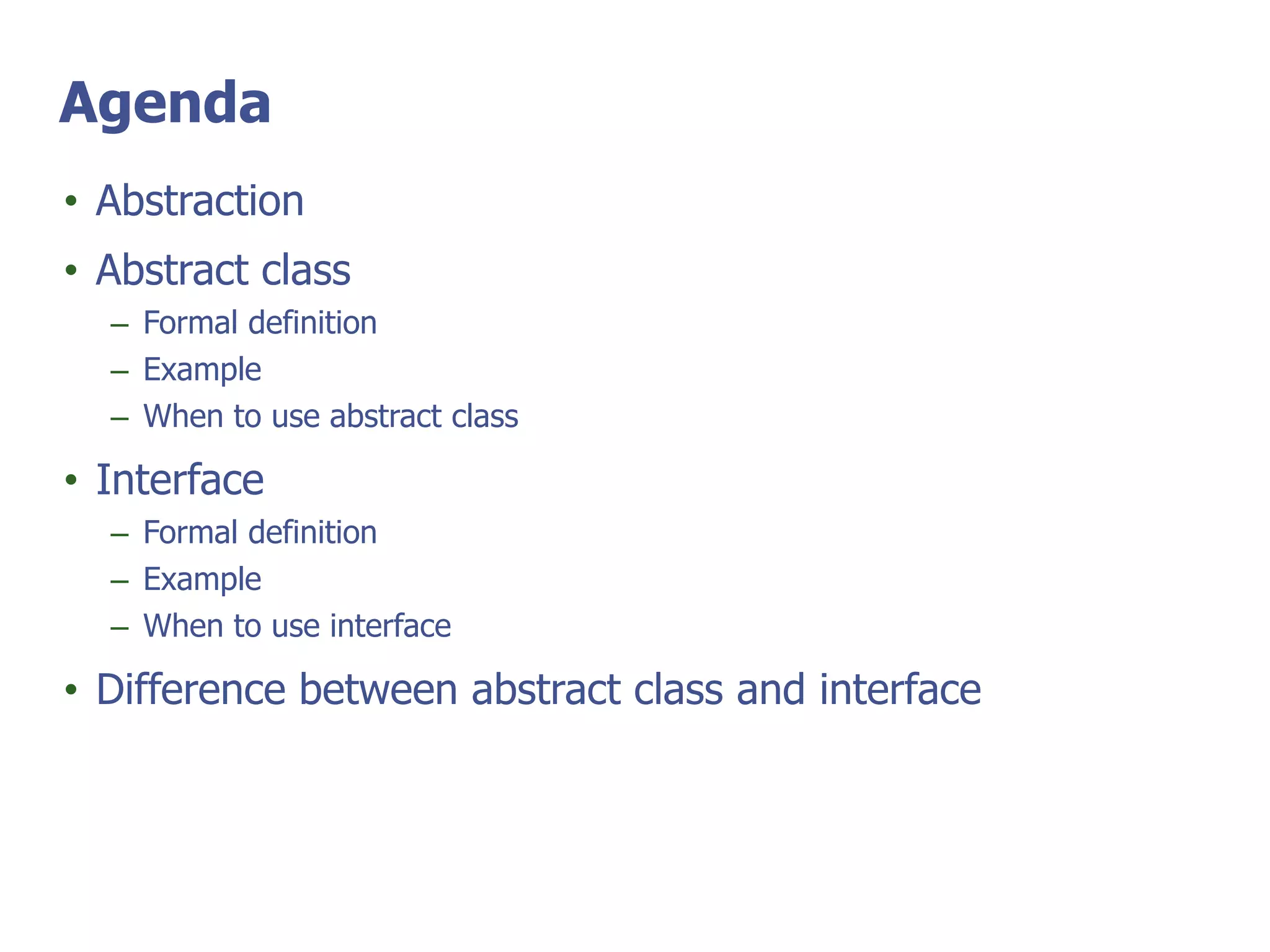 Abstract Class And Interface Pptx Programming Languages Computing 2286