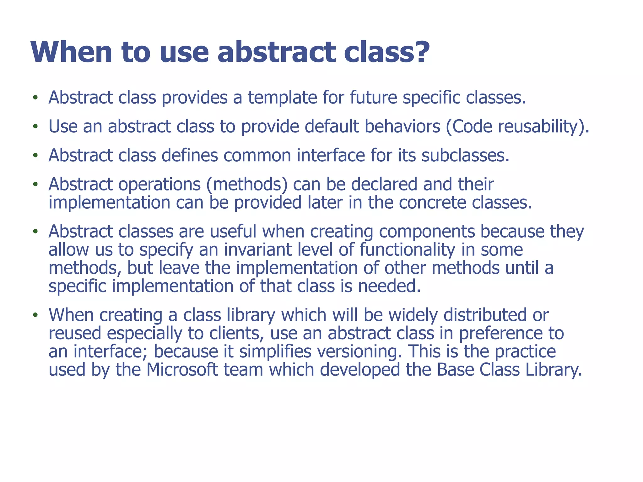 Abstract Class And Interface Pptx Programming Languages Computing