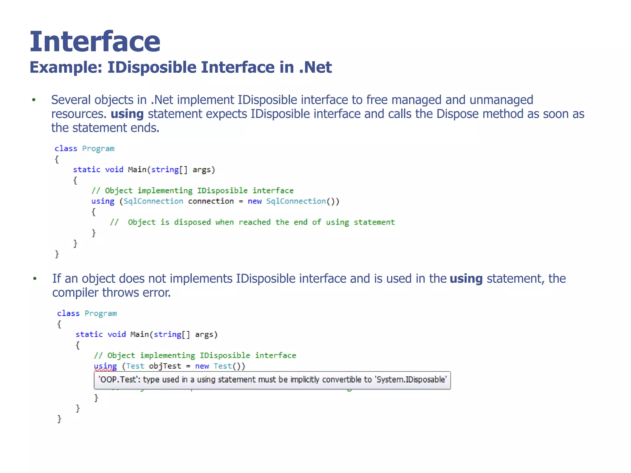 Abstract class and Interface | PPTX