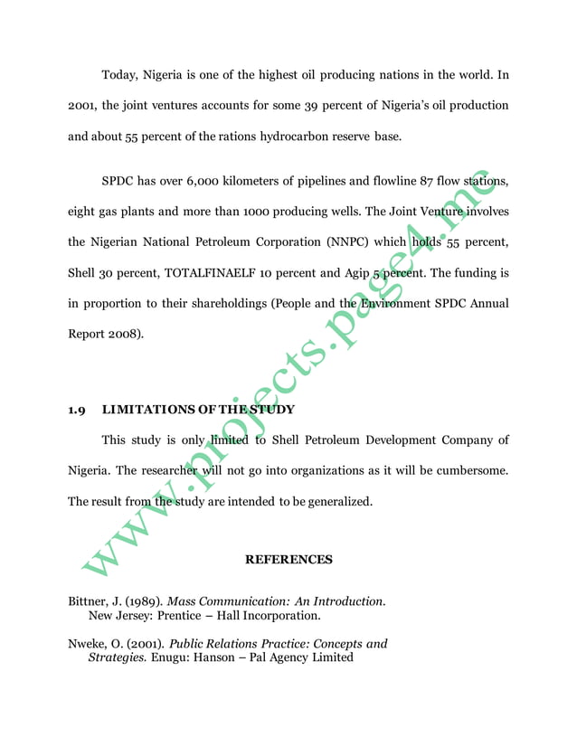 Community Relations & its Role in Corporate Image (A case study of Shell Nigeria Ltd) | DOCX