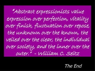 Abstract Expressionism Powerpoint | PPT