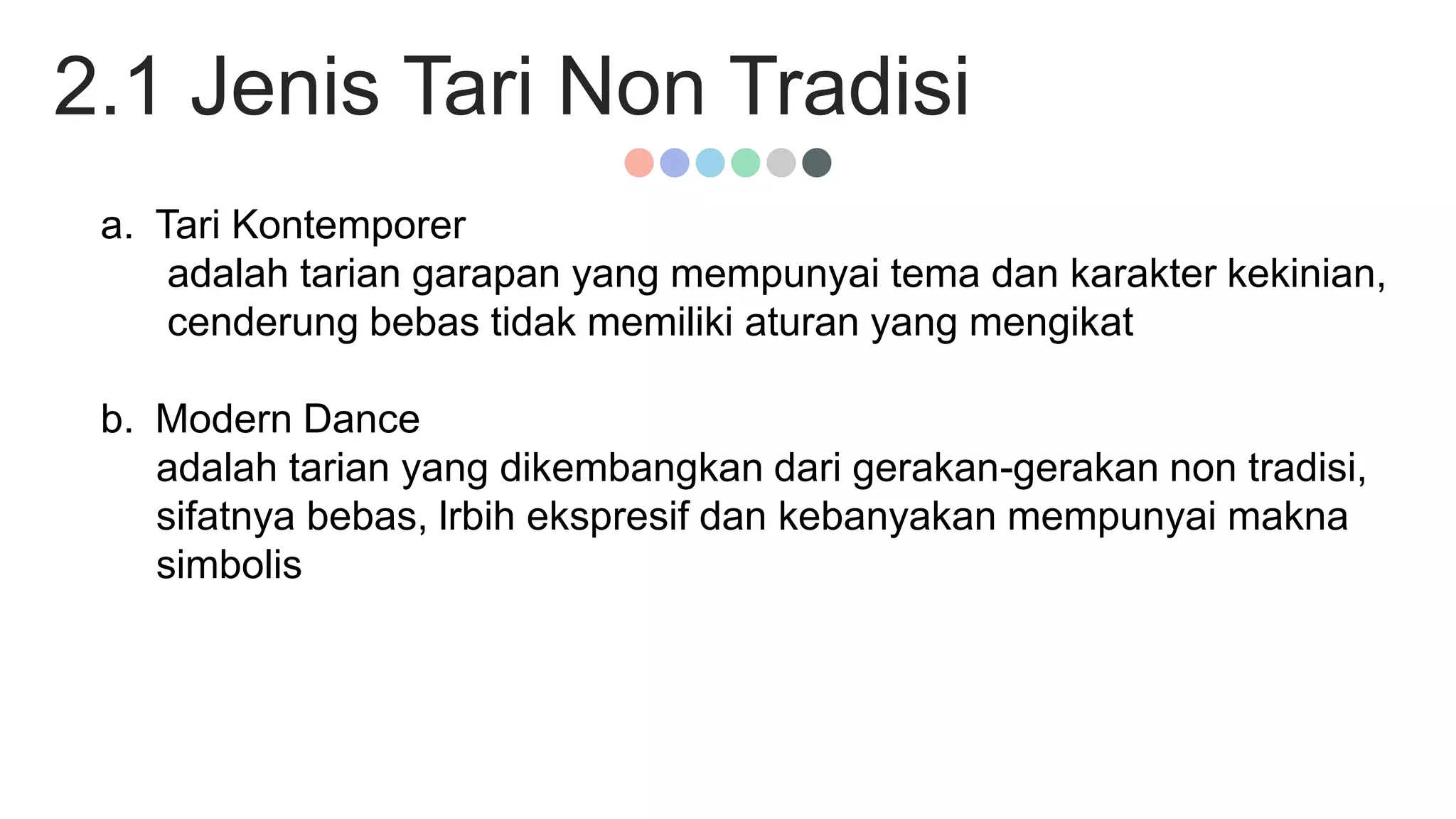 Unsur Pendukung Tari Kreasi SMP Kelas IX semester Gasal | PPTX