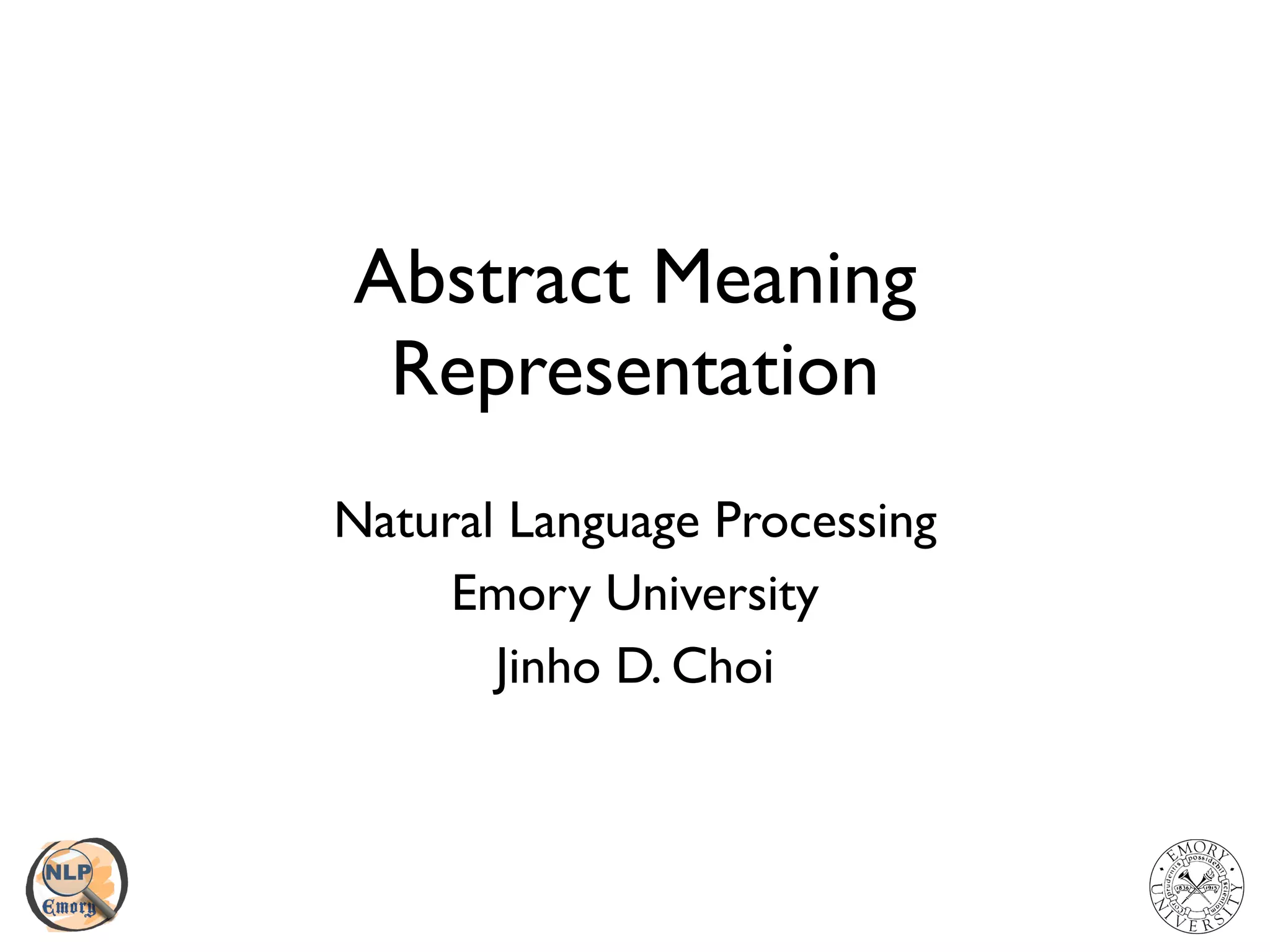 Abstract Meaning Representation Ppt