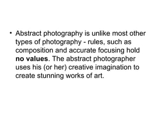 Abstract photography-ppt | PPT