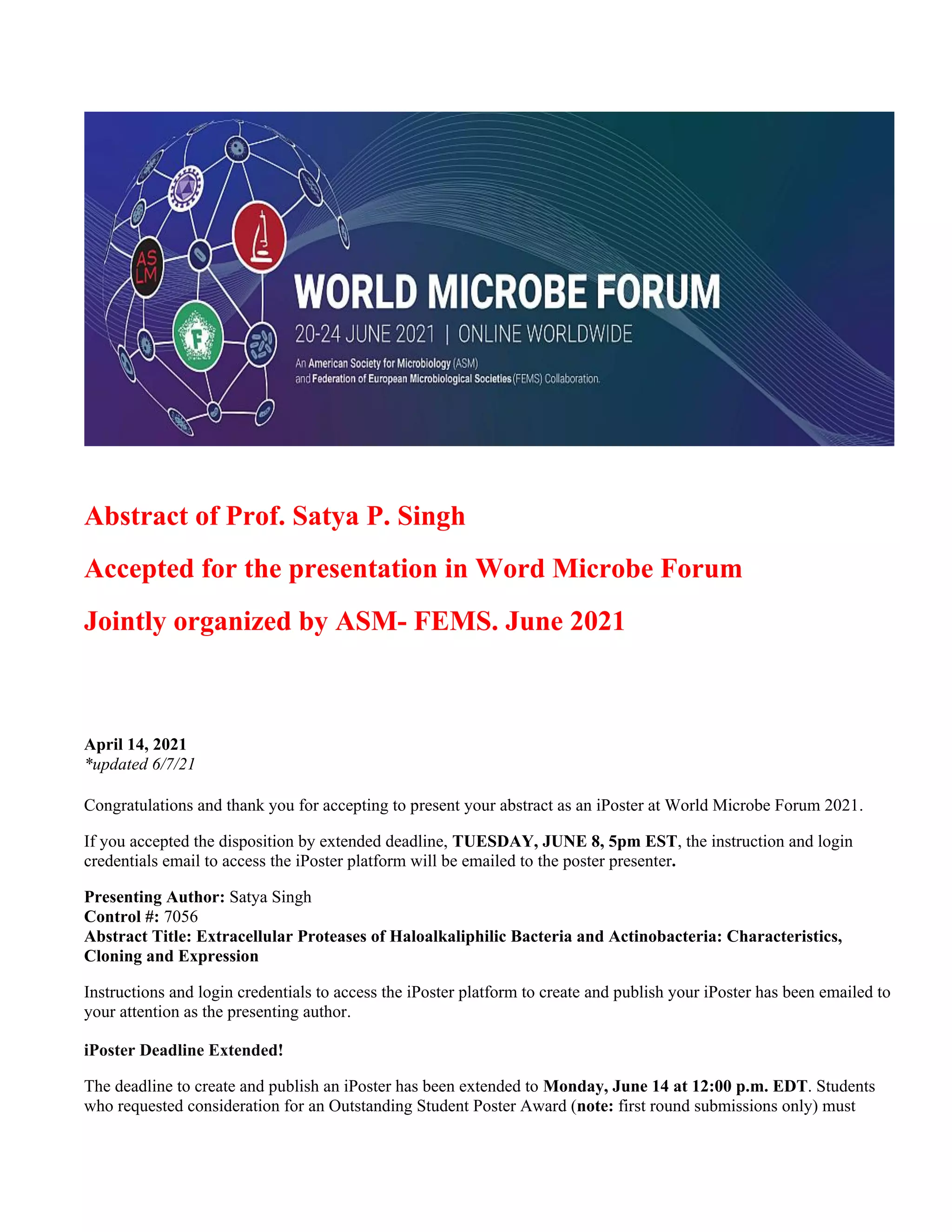Abstract satya p singh-asm.fems forum.confernce 2021.with acceptance ...