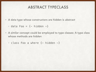 Abstract typeclasses | PPT
