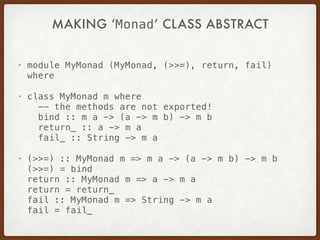 Abstract typeclasses | PPT