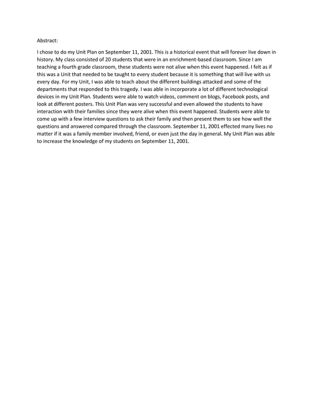 Abstract unit plan | DOCX