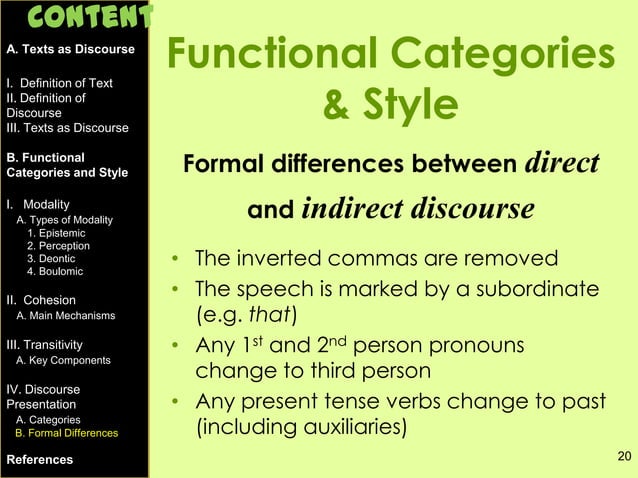 STYLISTICS: Discourse and Context 1: Function | PPTX