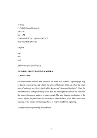 detection and disabling of digital camera | PDF | Cameras and ...