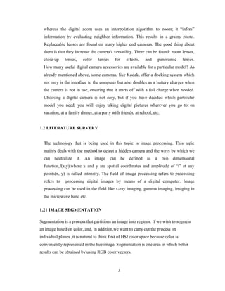 detection and disabling of digital camera | PDF
