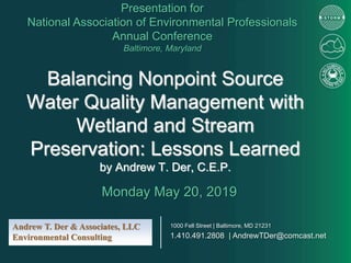 Nonpoint Source Management and Wetland Preservation | PPT