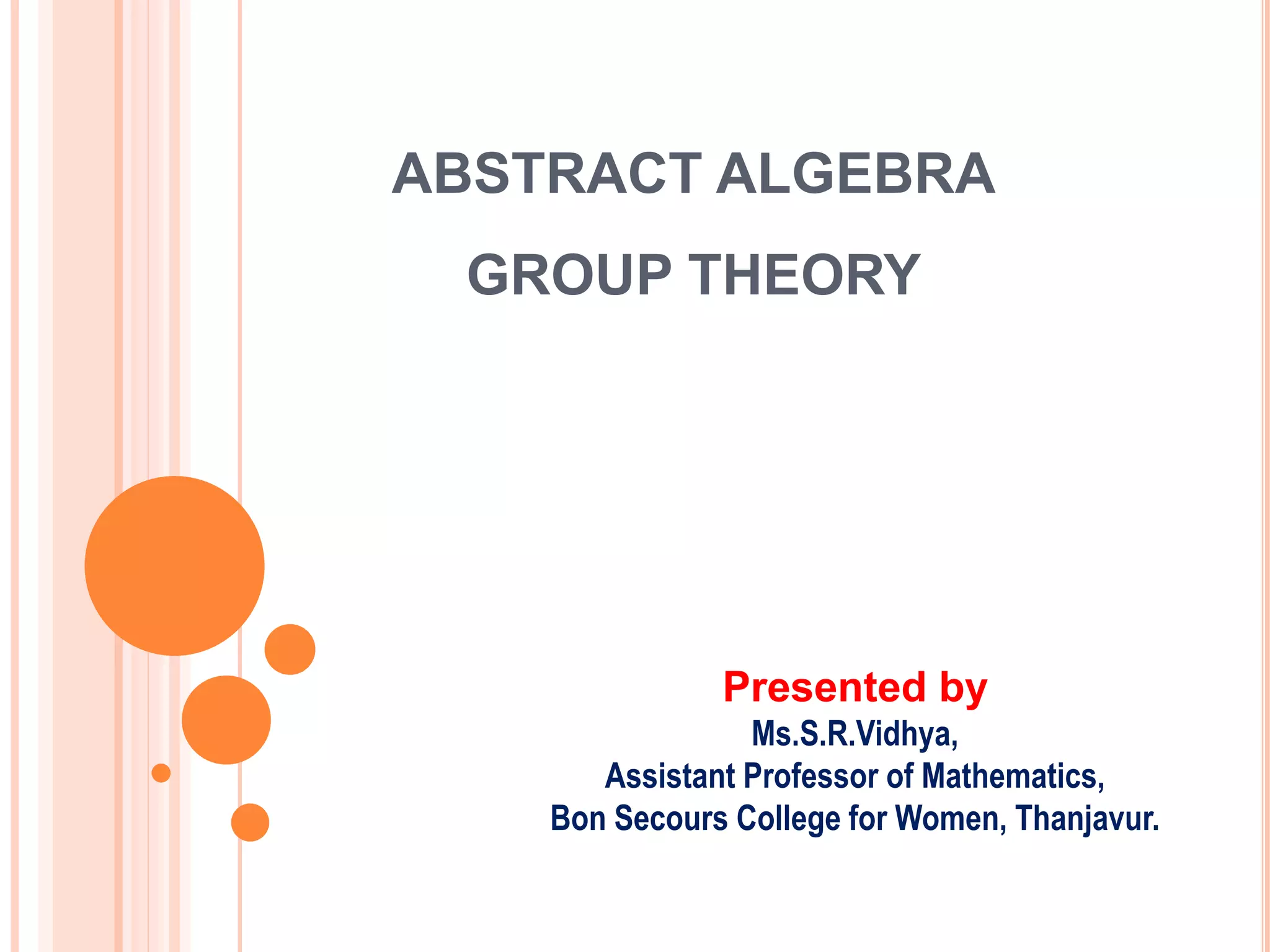 Abstract Algebra - Cyclic Group.pptx
