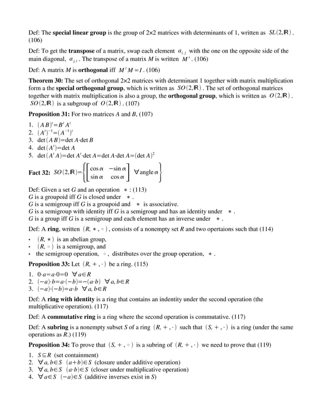 Abstract Algebra Cheat Sheet | PDF