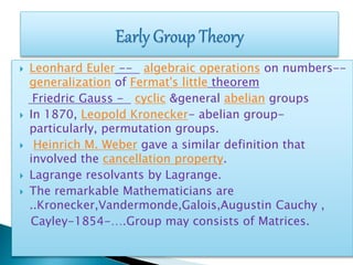 Abstract algebra & its applications | PPTX