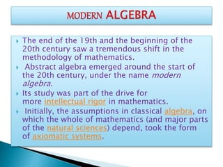 Abstract algebra & its applications | PPTX